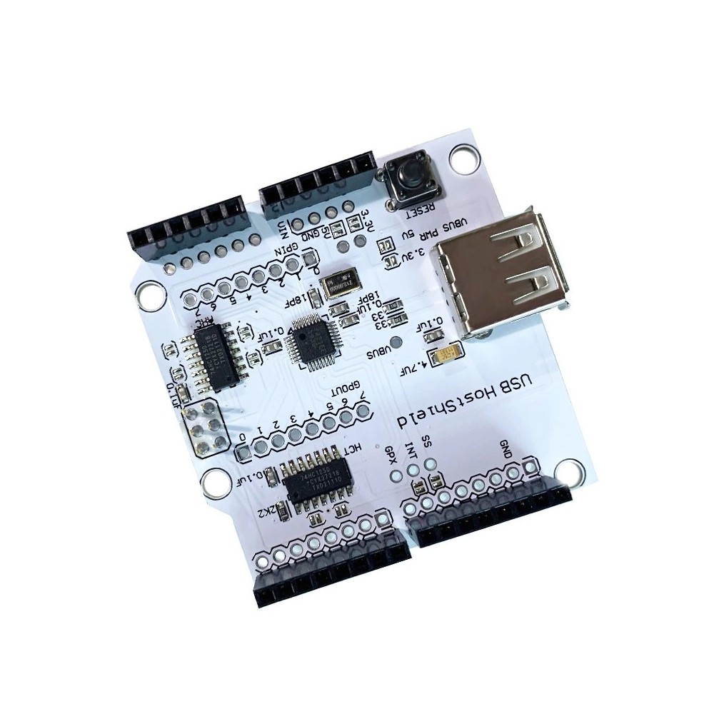 MAX3421 Fehér - USB Host Shield 2.0 Arduino UNO MEGA ADK kompatibilis Android ADK DIY ...