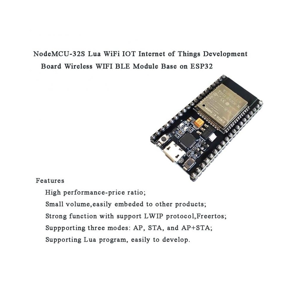 Csomag: 10db - ESP32 ESP32-WROOM-32 Lua WIFI IOT fejlesztőkártya vezeték nélküli BLE NodeMCU-32S ...