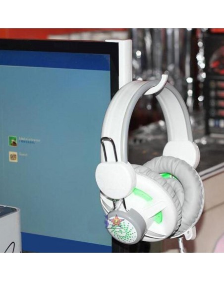 Fekete szín - Kényelmes fejhallgató tartó akasztó fali PC monitor ... Fekete szín - Kényelmes fejhallgató tartó akasztó fali PC monitor ...