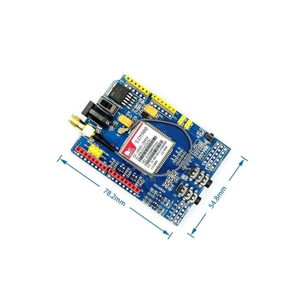 SIM900 GPRS GSM Shield Fejlesztőkártya négysávos modulkészlet Arduino-hoz