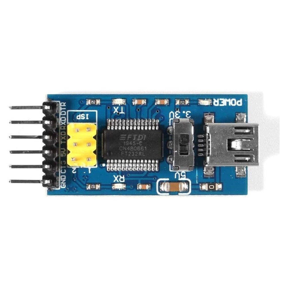 3,3 V 5 V FT232RL FTDI Mini USB – TTL soros átalakító adapter modul ...