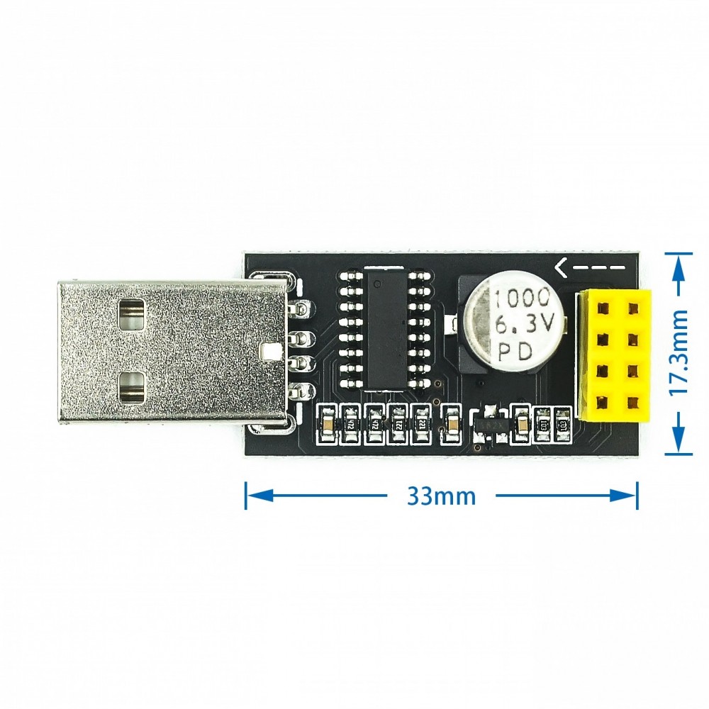 ESP01 programozó adapter UART GPIO0 ESP-01 adapter ESP8266 CH340G USB ...