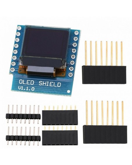 0,66 hüvelykes OLED kijelző modul a WEMOS D1 MINI ESP32 modulhoz Arduino AVR STM32 64x48 LCD ...