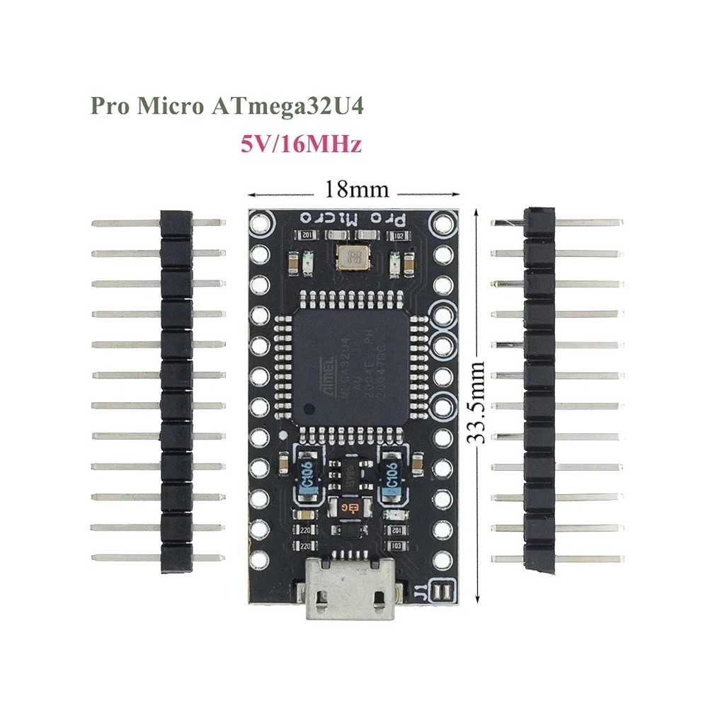 Szín: Mini USB 3-6V - MICRO/MINI/TYPE-C USB ATMEGA32U4 modul 5V 16MHz alaplap Arduino ATMEGA32U4 ...