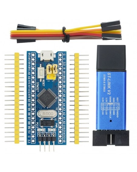 Szín: C8T6 STLINK V2 - STM32F103C6T6 STM32F103C8T6 ARM STM32 Minimális rendszerfejlesztő ...