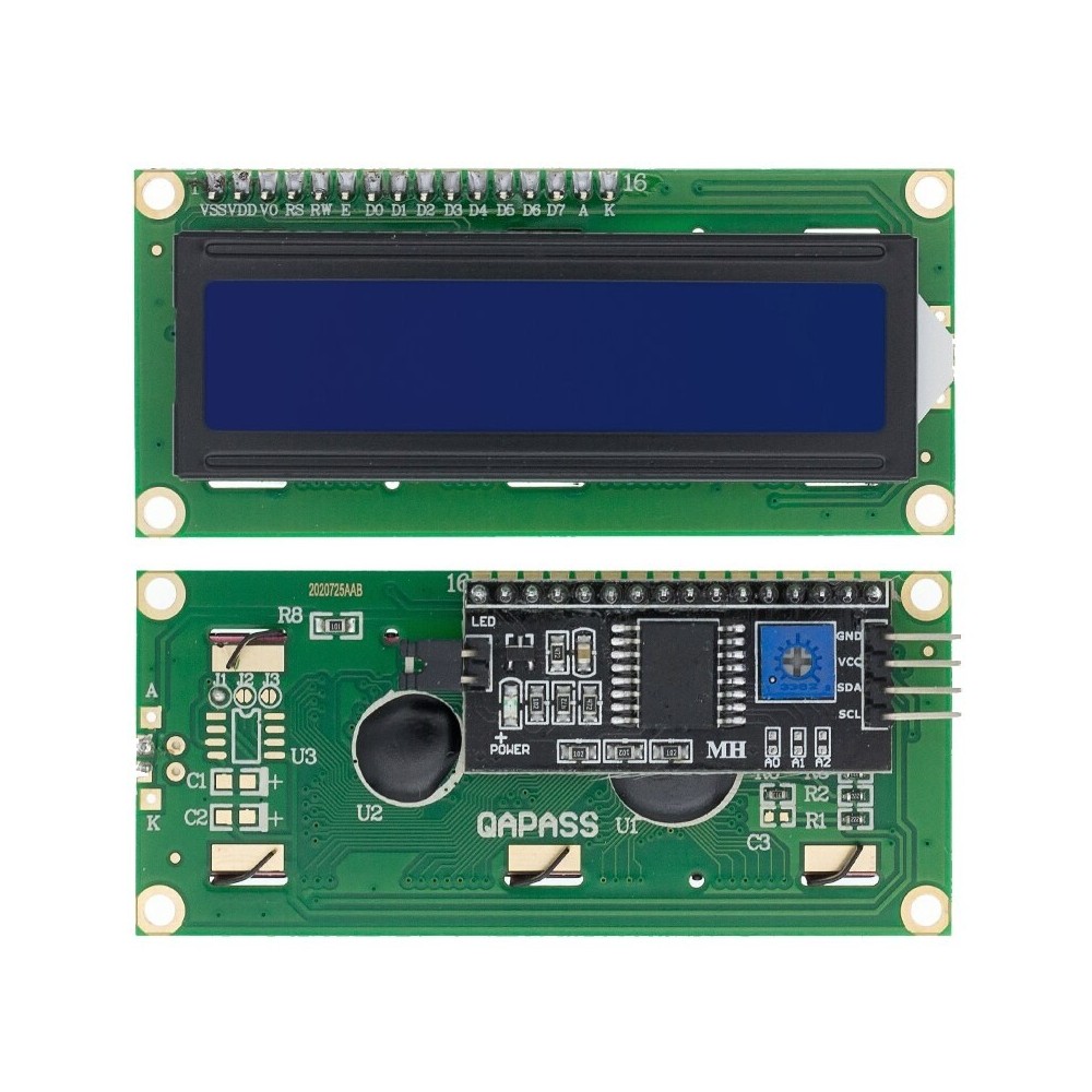 Szín: zöld - LCD1602 I2C LCD 1602 modul Kék/sárga zöld képernyő IIC/I2C ... Szín: zöld - LCD1602 I2C LCD 1602 modul Kék/sárga zöld képernyő IIC/I2C ...