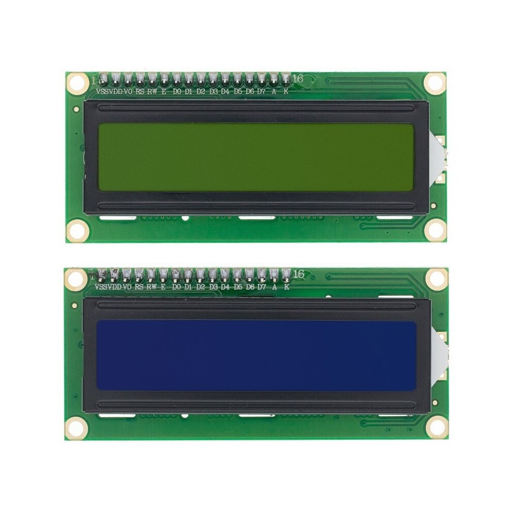 Szín: zöld - LCD1602 I2C LCD 1602 modul Kék/sárga zöld képernyő IIC/I2C ... Szín: zöld - LCD1602 I2C LCD 1602 modul Kék/sárga zöld képernyő IIC/I2C ...