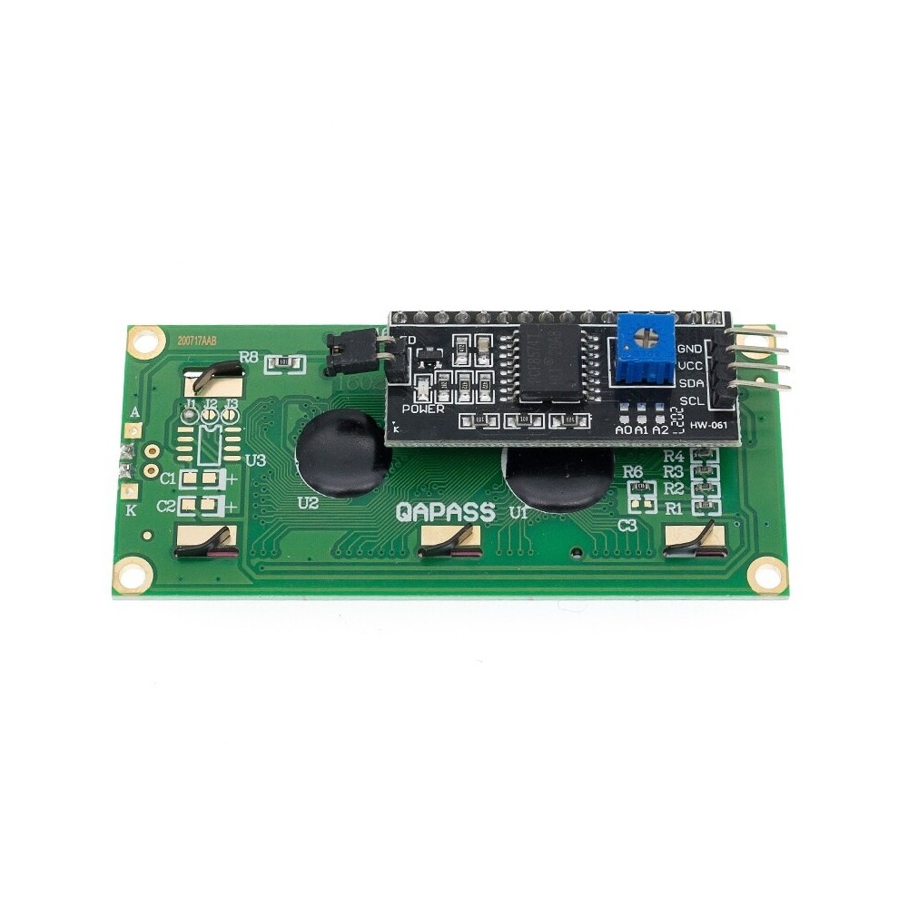 Szín: zöld - LCD1602 I2C LCD 1602 modul Kék/sárga zöld képernyő IIC/I2C ... Szín: zöld - LCD1602 I2C LCD 1602 modul Kék/sárga zöld képernyő IIC/I2C ...