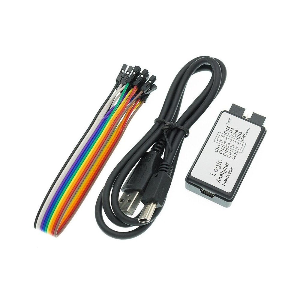 10db/tétel USB Logic SCM 24MHz 8 csatornás 24M/másodperc logikai elemző ...