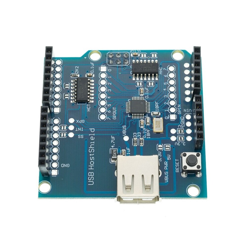 USB Host Shield 2.0 Arduino UNO MEGA ADK kompatibilis Android ADK DIY elektronikus modulkártyával