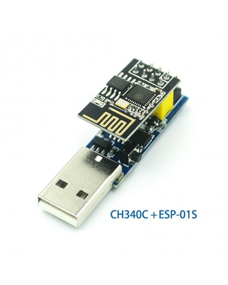 Szín: CH340C ESP-01-gyel - CH340C letöltési író ESP8266 ESP-01 ESP-01S WIFI modul letöltő hibakereső