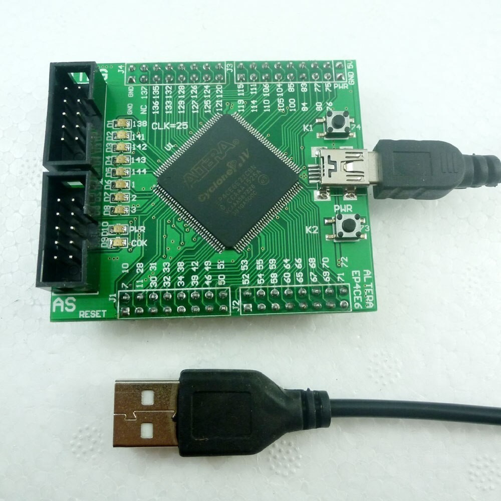 Cyclone IV FPGA kártya EP4CE6E22C8N EP4CE6 fejlesztés ALTERA Cyclone4 PLD NiosII alaplap CPLD ...