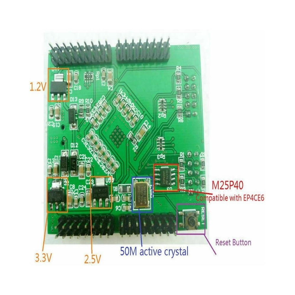 Cyclone IV FPGA kártya EP4CE6E22C8N EP4CE6 fejlesztés ALTERA Cyclone4 PLD NiosII alaplap CPLD ...