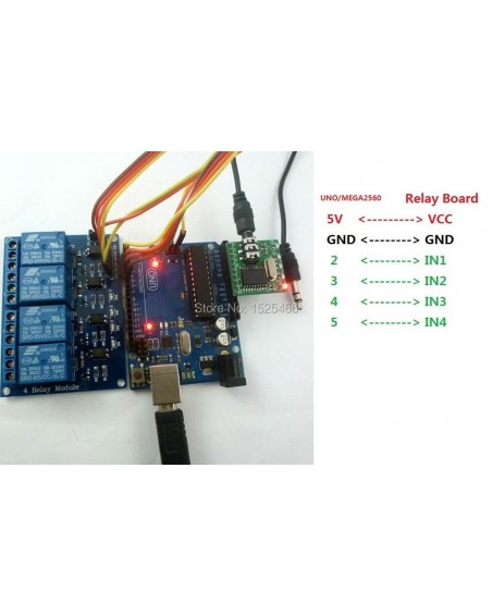 DTMF Audio Remote Relay Kit MT8870 Telefon Hangdekóder vezérlés DC 5V ...