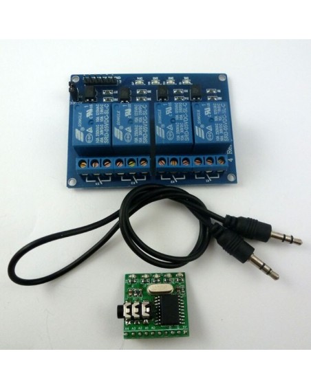 DTMF Audio Remote Relay Kit MT8870 Telefon Hangdekóder vezérlés DC 5V ...