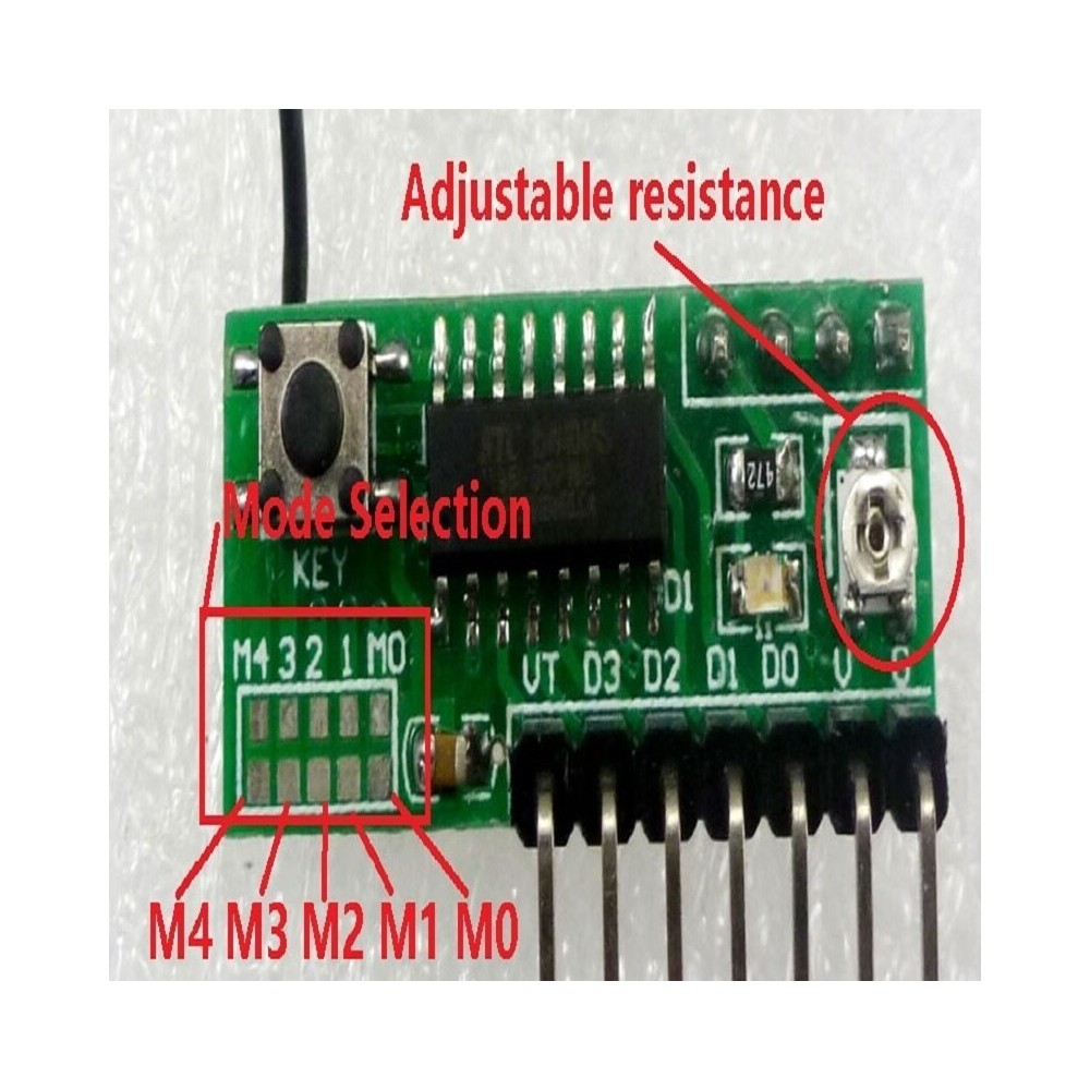 433Mhz DC 3V 3.3V 5V EV1527 RF vezeték nélküli távirányító készlet Arduino UNO MEGA2560 DUE Pro ...