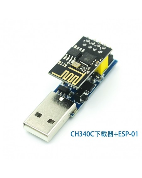 Szín: CH340 esp01 - CH340C USB ESP8266 ESP-01 ESP01S Prog WIFI letöltő modul Fejlesztőkártya ...