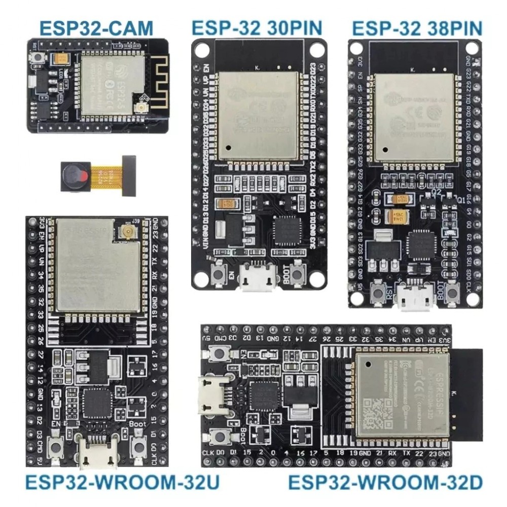 Szín: ESP32-CAM - 10 DB ESP32 Fejlesztőkártya WiFi Bluetooth Ultra-alacsony fogyasztású ...