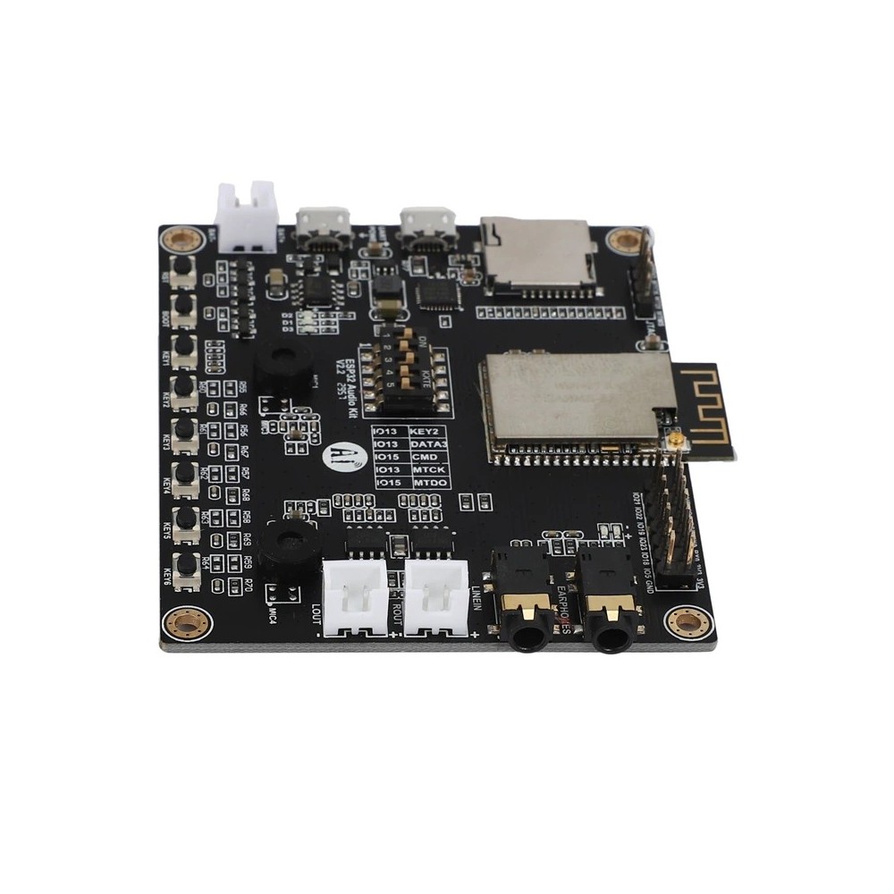 ESP32-Audio-Kit ESP32 audiofejlesztő kártya Wifi Bluetooth modul, alacsony fogyasztású, kétmagos ...