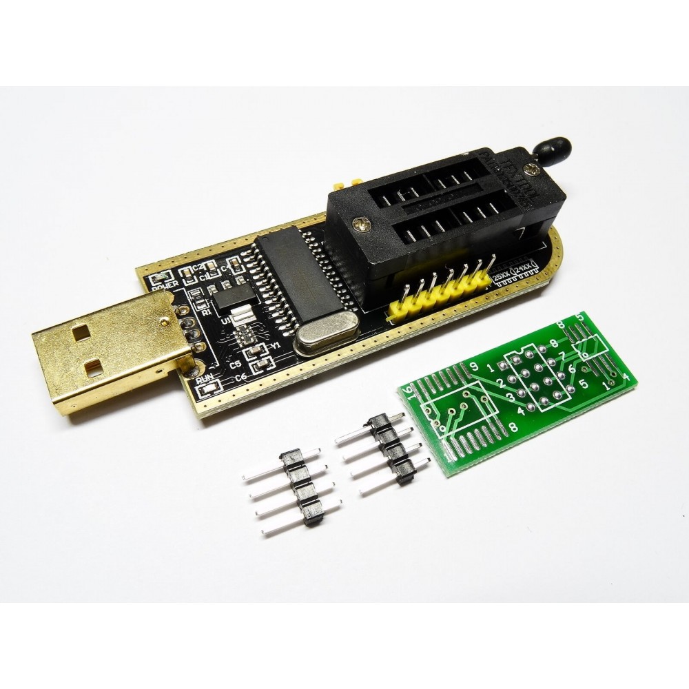 EEPROM SPI FLASH BIOS USB programozó beégető író 24 25 sorozatú USB ...